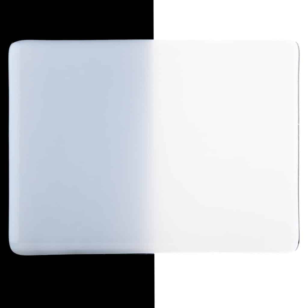 000143 Lacy White Opalescent - Bullseye Glass