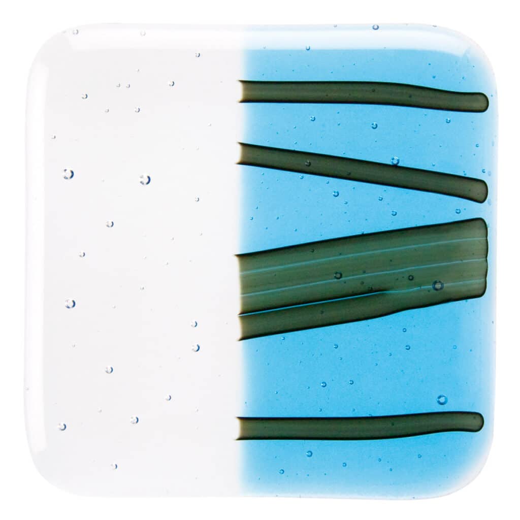 Bullseye Glass | About Our Glass | Reactive Ice Clear (001009)