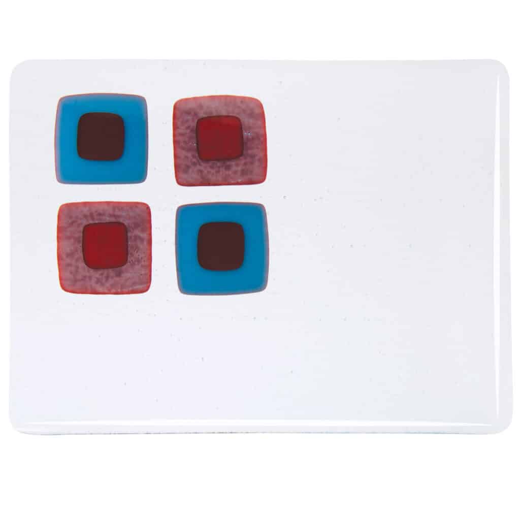 Bullseye Glass | About Our Glass | Red Reactive Clear (001019)