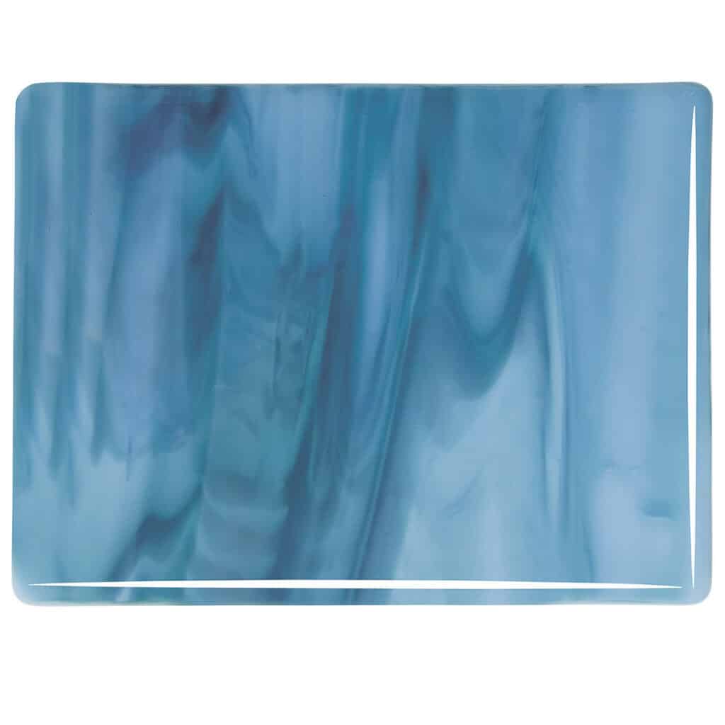 Bullseye Glass | About Our Glass | Powder Blue Marine Blue (002108)