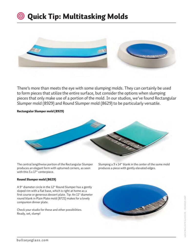 Bullseye Glass | Quick Tip Article | Multitasking Molds