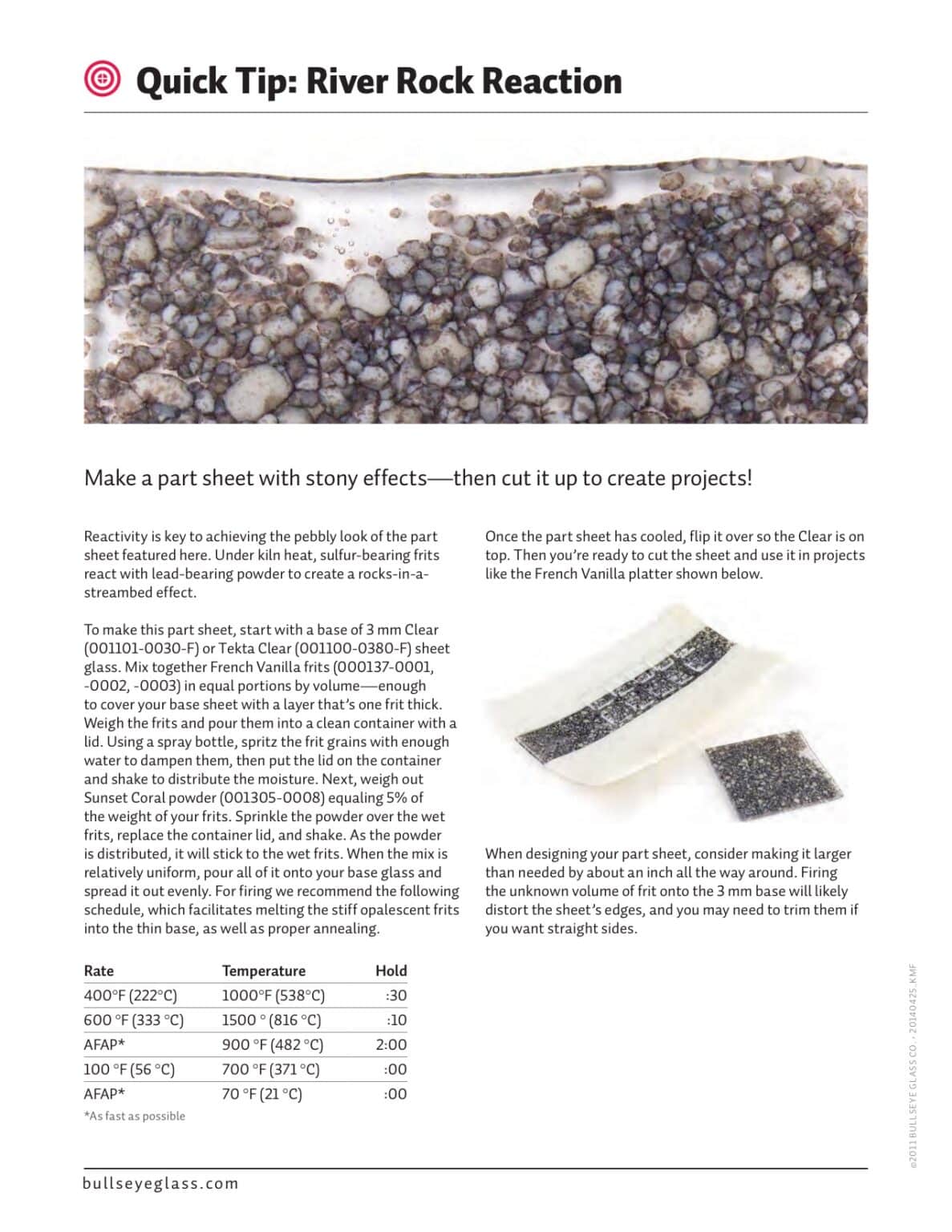 Bullseye Glass | Quick Tip Article | River Rock Reaction