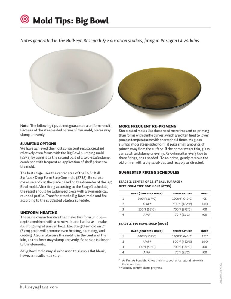 Bullseye Glass | Mold Tips | Big Bowl
