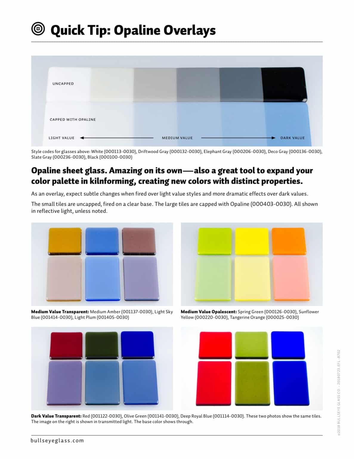Bullseye Glass | Quick Tip Article | Opaline Overlays