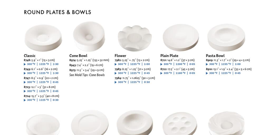 Suggested Slumping Schedules | Bullseye Glass