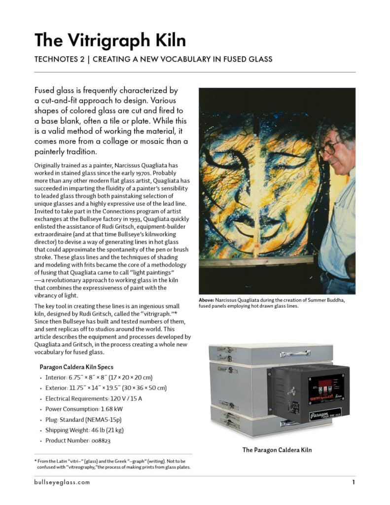 Bullseye Glass | TechNotes Article | The Vitrigraph Kiln